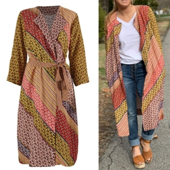 CAbi | Jackets & Coats | Cabi 5664 Poet Duster Jacket Size Xsmall Euc ...